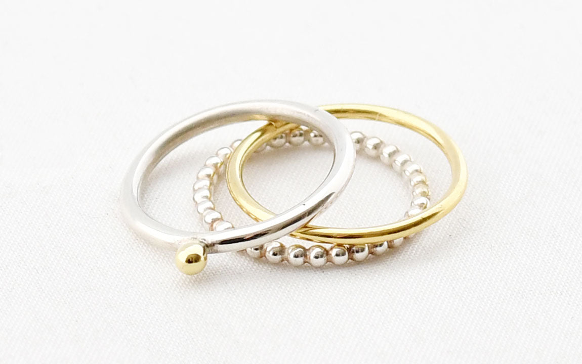 Stapel ring – Zilver & Zoet