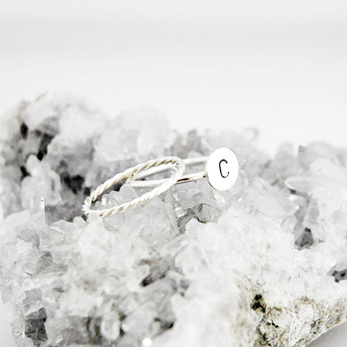 Ring letter stapel – Zilver & Zoet