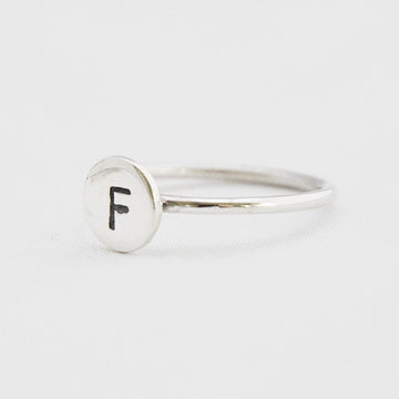 Ring letter stapel – Zilver & Zoet