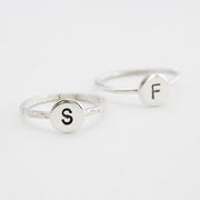 Ring letter stapel – Zilver & Zoet