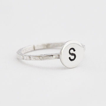 Ring letter stapel – Zilver & Zoet