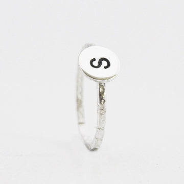 Ring letter stapel – Zilver & Zoet