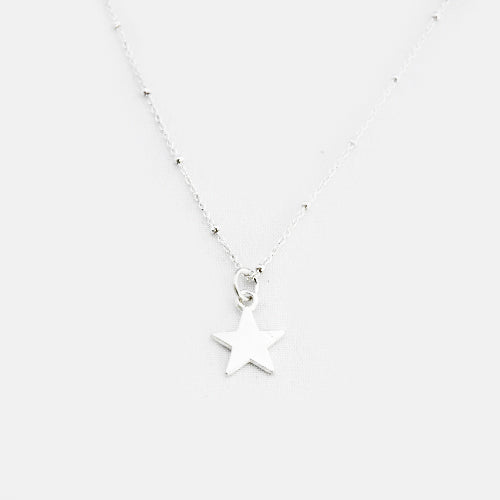 Ketting ster bedel – Zilver & Zoet